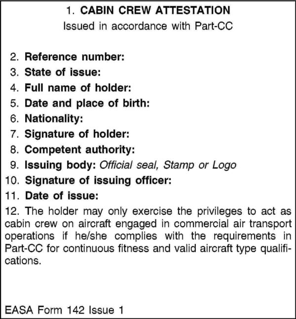 What is Cabin Crew Attestation ? - Europe Air Crew